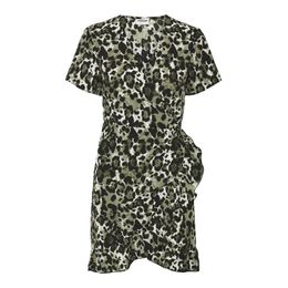 Noisy may Kleid 'CLARA' Damen Gr&ouml;&szlig;e 34 khaki / schwarz / wei&szlig; Sommerkleid
