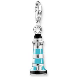 Thomas Sabo Charm-Einhänger »Leuchtturm Silber, 1995-007-7« silberfarben-türkis-schwarz 0 Charm-Anhänger mit Leuchtturmmotiv
