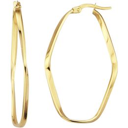 Firetti Paar Creolen »Schmuck Geschenk Gold 375 Ohrschmuck Ohrringe« gelbgoldfarben Diese edlen Gelbgold Creolen wirken durch ihre spezielle Optik...