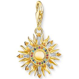 Thomas Sabo Charm-Einhänger »Sonne, 1935-488-7« mit Glas-Keramik Stein gelbgoldfarben-mehrfarbig + mehrfarbig Vergoldeter Charm-Anhänger mit...