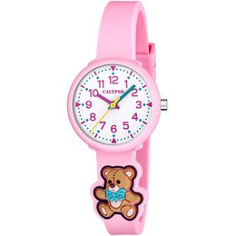 Calypso Watches Quarzuhr &raquo;My First Watch&laquo; Armbanduhr, Kinderuhr, M&auml;dchen, analog, Teddyb&auml;r rosa Niedliche Kinderarmbanduhr