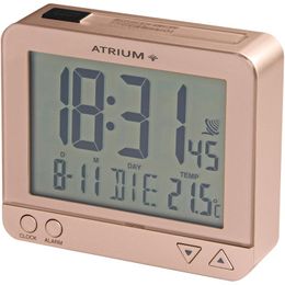 Atrium Funkwecker »A760-17« Digitalwecker, Quarzwecker, Innentemperatur, Schlafzimmer roségoldfarben Schöner Funkwecker