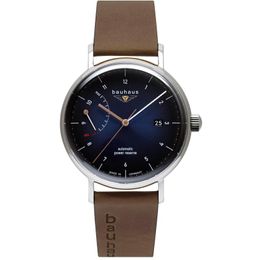 BAUHAUS Automatikuhr &raquo;Edition, Power Reserve&laquo; Armbanduhr, Herrenuhr, Datum, Made in Germany braun Modische Automatikuhr f&uuml;r Herren
