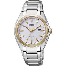 Citizen Titanuhr »Super Titanium« Armbanduhr, Damenuhr, Solar, Titanarmband, Saphirglas silberfarben Modische Solaruhr für Damen