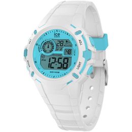 Ice Watch ICE-WATCH Chronograph »ICE digit explorer - Small« Quarz, Armbanduhr, Kinderuhr, Lernuhr, Geburtstag, Schulanfang, Geschenkidee weiß-hellblau...