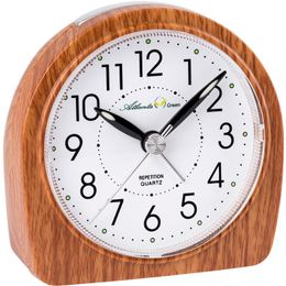 Atlanta Quarzwecker &raquo;Green, 2507/23&laquo; Holzoptik, schleichende Sekunde, Licht braun Moderner Wecker