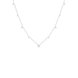Elli Collierkettchen »Weiß 925 Sterling Silber, mit Kristallen von Swarovski « Silber 40 Halskette für Damen mit Swarovski Kristallen verleiht...