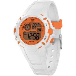 Ice Watch ICE-WATCH Chronograph »ICE digit explorer - Small« Quarz, Armbanduhr, Kinderuhr, Lernuhr, Geburtstag, Schulanfang, Geschenkidee weiß-orange...