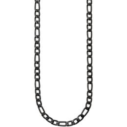 Bruno Banani Edelstahlkette »Schmuck Geschenk Halsschmuck Halskette« schwarz Halskette im Curbchain Design