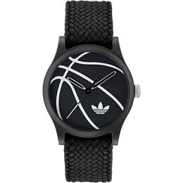 adidas originals Quarzuhr »GAME ONE« Armbanduhr, Herrenuhr, Damenuhr, Nylonarmband, wasserabweisend bis 5 bar schwarz 0 Modische Armbanduhr für Sie...