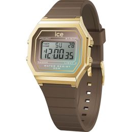 Ice Watch ICE-WATCH Chronograph »ICE digit retro sunset - Small« Quarzuhr, Armbanduhr, Damenuhr, digital, Silikonarmband, Stoppfunktion braun Geschmackvoller...