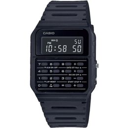 CASIO VINTAGE Chronograph Quarzuhr, Armbanduhr, Damen, Herren, retro, Taschenrechner, digital schwarz-schwarz 0 Stilvoller Chronograph für Sie & Ihn