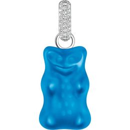 Thomas Sabo Kettenanhänger »x HARIBO Schmuck: Großer Anhänger Goldbär« () mit Kristallglas, Zirkonia (synth.) silberfarben-blau-kristallweiß +...