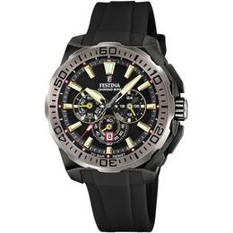 Festina Chronograph »Chrono Bike 2025« Quarzuhr, Armbanduhr, Herrenuhr, analog, Tag, Stoppfunktion schwarz Cooler Herrenchronograph