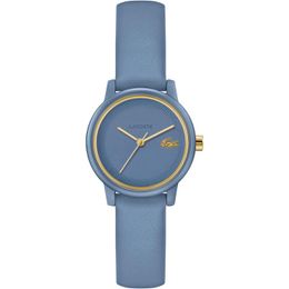 Lacoste Quarzuhr »12.12 SWIFT« Armbanduhr, Damenuhr, Lederarmband, analog blau 0 Schnörkellose Damenarmbanduhr