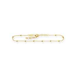 Thomas Sabo Fußkette »Dots, Dots gold, AK0002-001-12-L27V, AK0002-413-39-L27V« gelbgoldfarben