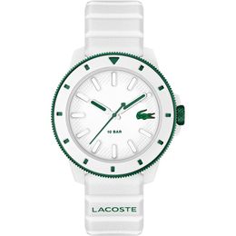 Lacoste Quarzuhr ».12.12 SCUBA« Armbanduhr, Herrenuhr, Silikonarmband, analog weiß Topaktuelle Herrenarmbanduhr