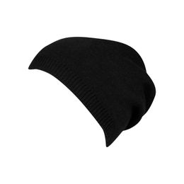Capelli New York Beanie mit feinem Rippenstrick schwarz