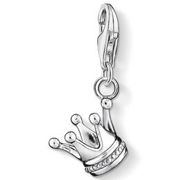 Thomas Sabo Charm-Einhänger »Krone, 0887-001-12« silberfarben Klassischer Charm-Anhänger mit Kronenmotiv