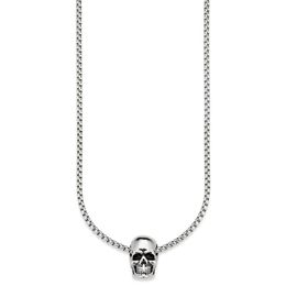 Bruno Banani Kette mit Anhänger »Schmuck Geschenk Halskette Scull Totenkopf Venezianerkette« edelstahlfarben Halsschmuck Scull