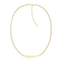 Calvin Klein Kette ohne Anhänger »Schmuck Edelstahl Halsschmuck Halskette Schlangenkette DROPS« gelbgoldfarben CK Schmuck - Damenhalskette
