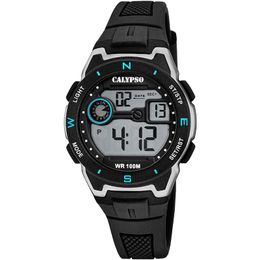 Calypso Watches Chronograph »Digital Crush« Kinderuhr, Quarzuhr, Armbanduhr, Junge, digital, Tag, Wochentag, Monat schwarz Angesagter...