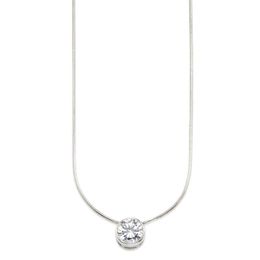 Bruno Banani Kette mit Anhänger »Schmuck Geschenk Silber 925 Halsschmuck Halskette Schlangenkette Stein« mit Zirkonia (synth.), Korund (synth.)...
