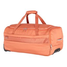 Travelite Reisetasche »MIIGO Rollenreisetasche« Bodengriff, Kantenschutz, Packgurte orange