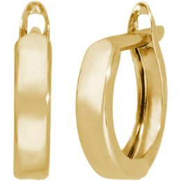 Firetti Paar Creolen »Schmuck Geschenk Gold 375 Ohrschmuck Ohrringe« gelbgoldfarben 12 mm Klassische Creolen mit dezentem Design