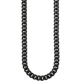 Bruno Banani Edelstahlkette »Schmuck Geschenk Halsschmuck Halskette« schwarz Halskette im Curbchain Design