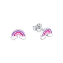 Prinzessin Lillifee Paar Ohrstecker »Regenbogen, 2037895« mit Emaille silberfarben-rosa-pink-lila Prinzessin Lillifee Schmuck ist zauberhaft und...