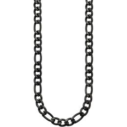 Bruno Banani Edelstahlkette »Schmuck Geschenk Halsschmuck Halskette« schwarz Halskette im Curbchain Design