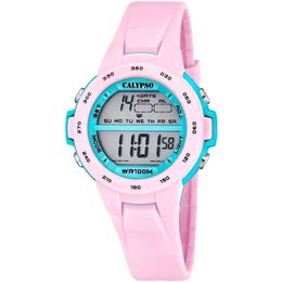 Calypso Watches Chronograph »Junior Collection« Kinderuhr, Damenuhr, Quarzuhr, Armbanduhr, Digitaluhr, bis 10 bar wasserd. rosa Cooler...