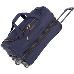 Travelite Reisetasche »BASICS, verschiedene Größen und Farben« Duffle Bag Reisegepäck Sporttasche Reisebag mit Trolleyfunktion marine-orange