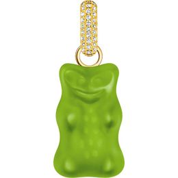 Thomas Sabo Kettenanhänger »x HARIBO Schmuck: Großer Anhänger Goldbär« () mit Kristallglas, Zirkonia (synth.) gelbgoldfarben-grün-kristallweiß +...