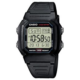 CASIO TIMELESS COLLECTION Chronograph Quarzuhr, Armbanduhr, Herrenuhr, Digitaluhr, Kalender, Stoppfunktion grau-schwarz Sportiver Herrenchronograph
