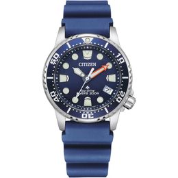 Citizen Taucheruhr »Promaster Eco-Drive Diver« Armbanduhr, Damenuhr, Solar, bis 20 bar wasserdicht dunkelblau Trendige Armbanduhr für Sie