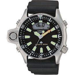 Citizen Taucheruhr »Promaster Diver« Armbanduhr, Quarzuhr, Herrenuhr, bis 20 bar wasserdicht, Datum schwarz-schwarz Sportliche Taucheruhr für Herren