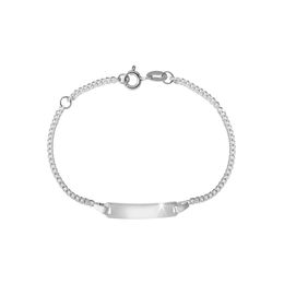 Firetti Armband »Schmuck Geschenk Silber 925 Armschmuck Armkette Panzerkette« Made in Germany silberfarben 16 Klassisches Armband mit Ident Platte