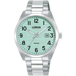 Lorus Quarzuhr &raquo;Sports&laquo; Armbanduhr, Damenuhr, Herrenuhr, Edelstahlarmband, analog, Tag silberfarben-hellblau Schicke Armbanduhr f&uuml;r Sie & Ihn