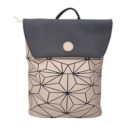 Rieker Cityrucksack »Foil/Foil« mit geometrischem Muster beige-schwarz B/H/T: 29,5 cm x 39 cm x 11 cm B/H/T: 29,5 cm x 39 cm x 11 cm Aus weichem...
