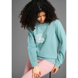 Kangaroos Sweatshirt, mit Pusteblume blaugrau 40/42 40/42 Sweatshirt f&uuml;r gem&uuml;tliche Tage