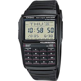 CASIO VINTAGE Chronograph Quarzuhr, Armbanduhr, Damen, Herren, Taschenrechner, Digitaluhr, retro schwarz Funktionaler Chronograph für Sie & Ihn
