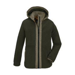 Killtec Fleecejacke &raquo;KOW 129 BYS FLC JCKT&laquo; olivgr&uuml;n 152 152 kuschelige Sherpa Fleecejacke mit Kapuze