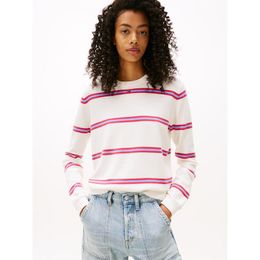 Tommy Jeans Damen Strickpullover &raquo;TJW ESSENTIAL CREW SWEATER EXT&laquo; wei&szlig; XS (34)