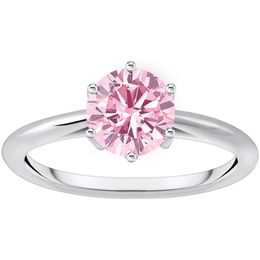Thomas Sabo Fingerring »Schmuck Silber 925 Ring Solitär, TR2474-051, TR2474-414« mit Zirkonia (synth.) silberfarben-pink 52 Ring mit Stein im...