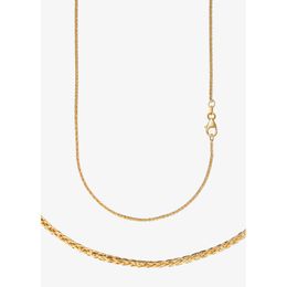 Firetti Collierkettchen »Schmuck Geschenk Gold 333 o. 585 Halskette Fuchsschwanzkette dreifach« Made in Germany gelbgoldfarben 42 Diese Basic Kette...