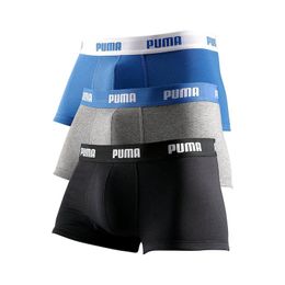 Puma Hipster Packung, 3er-Pack, mit Logoschriftzug auf breitem Bund bunt XL XL Herrenunterhose von Puma