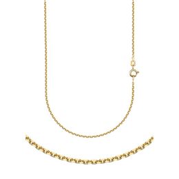 Firetti Collierkettchen »Schmuck Geschenk Gold 333 oder 585 Halskette Ankerkette diamantiert« Made in Germany gelbgoldfarben 38 Diese Basic Kette...