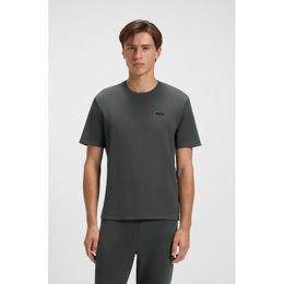 BOSS Pyjamaoberteil »Waffle T-Shirt« Open Green 345 S S Rundhalsshirt von BOSS Menswear